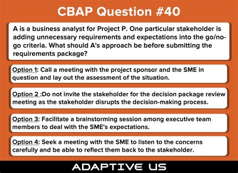 Adaptive Us Inc On Linkedin Free Cbap Mock Questions With Cbap Exams Info