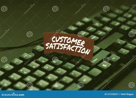Text Sign Showing Customer Satisfaction Business Idea Exceed Consumer Expectation Satisfied