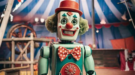 Tin Toy Clockwork Robot Stock Illustration Illustration Of Closeup