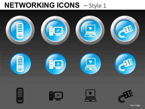 Networking Icons Style 1 Powerpoint Presentation Slides Db Presentation Powerpoint Images