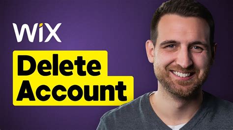 How To Delete Wix Account Youtube