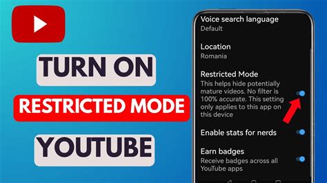 How To Turn On Restricted Mode On Youtube Easy Guide Youtube