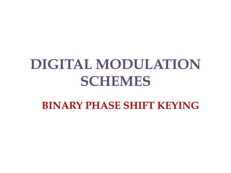 Digital Modulation Pptx