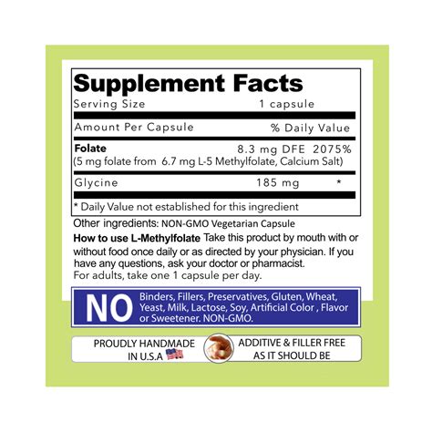 Our Daily Vites L Methylfolate 5mg 60cts Methylfolate Bioactive 5 Mth