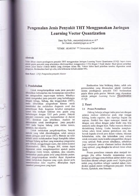 PDF Pengenalan Jenis Penyakit THT DOKUMEN TIPS