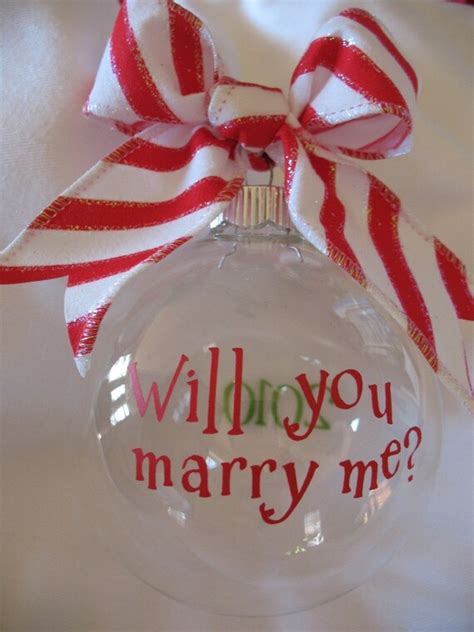 Items Similar To Christmas Ornament Will You Marry Me On Etsy