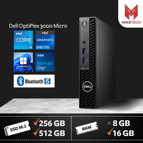 Dell Optiplex Mini Th Gen Core I Gb Ram Gb Ssd Gigwi Fi Bluetooth Win Pro