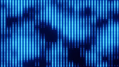 Abstract Blue Lights Bokeh Equalizer Bar Effecttechnology Particules Surface Grid3d Model And