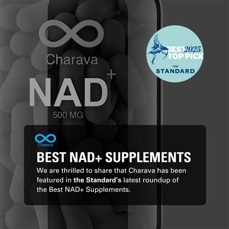 Charava Featured In Standards Best Nad Supplements List Charava Uk Blog