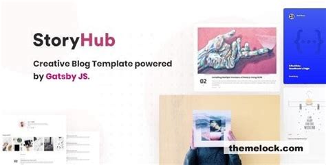 storyhub react gatsby blog template premium themes and templates