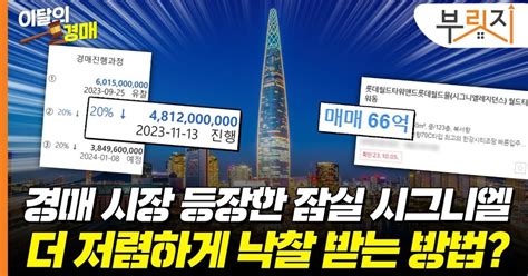 60억원 시그니엘 경매가가 48억원…2억 더 싸게 받는 방법[부릿지]
