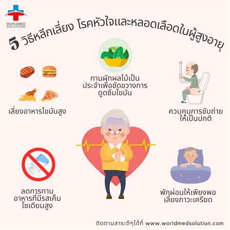 5 วิธีหลีกเลี่ยง โรคหัวใจและหลอดเลือดในผู้สูงอายุ Wm Solution 062 770