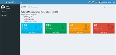 Cara Menggunakan Template Admin Lte Sebagai Template Web Dinamis
