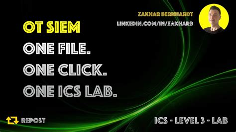 Ics Lab For Ot Engineers Security Experts Pentesters And Ot Siem Zakhar Bernhardt