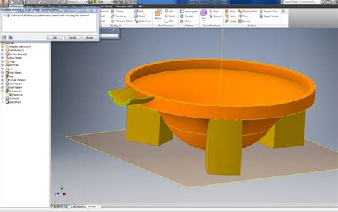 solved cutting through a revolve autodesk community