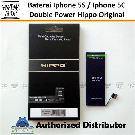 Jual Baterai Hippo Double Power Original Apple Iphone S C Batre Batrai Battery Dual Handphone