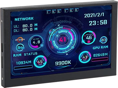 5 Computer Temp Monitor PC Sensor Panel Display IPS USB Mini Screen CPU HDD Data Monitor