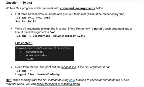 Solved Question Pts Write A C Program Which Can Chegg