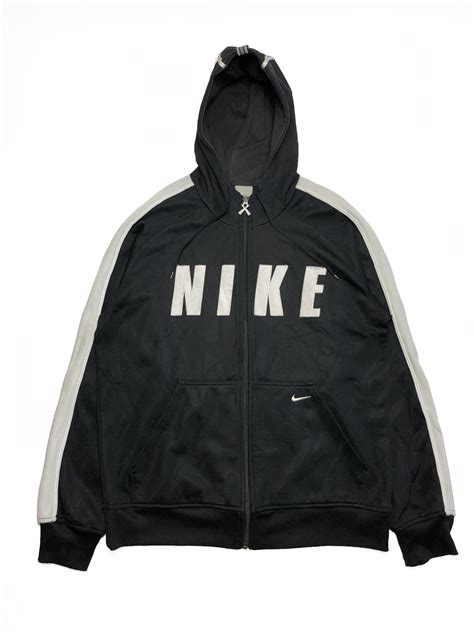 Nike × Vintage Nike Y2k Vintage Big Script Logo Full Zip Hoodie Grailed