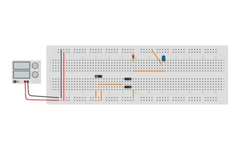 Circuit Design Not Gate Using Drl Tinkercad