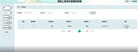 计算机毕业设计nodejsexpress医院人事及科室病区管理源码程序lw远程调试 Csdn博客