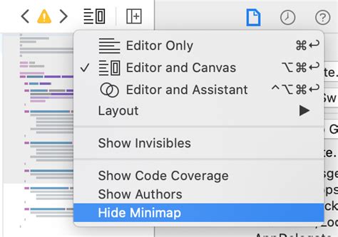 How Would I Disable The Minimap In Xcode Stack Overflow