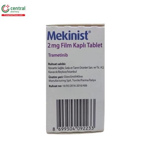 Thuốc Mekinist 2mg điều Trị Ung Thư Da Ung Thư Phổi Có đột Biến Braf