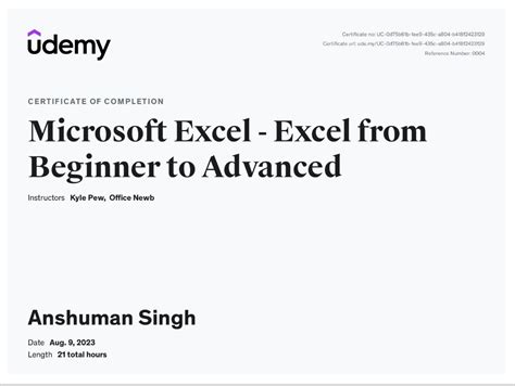 Anshuman Singh On Linkedin Excelskills Udemycourse Dataanalysis