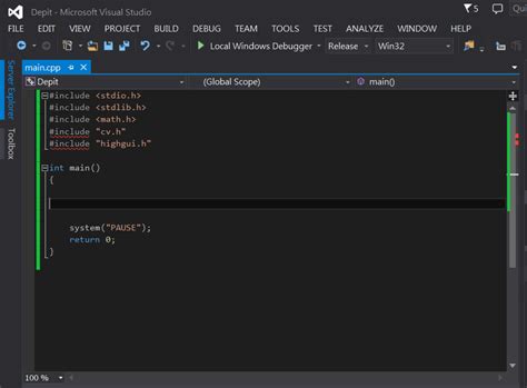 Stark s programer note Visual Studio 連結 OpenCV Visual Studio openCV 為例
