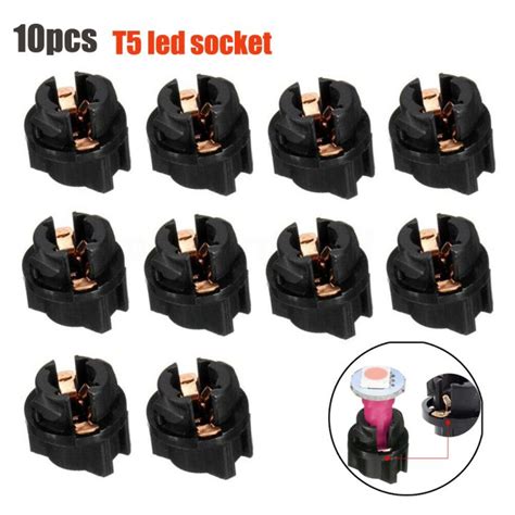 For T5 Interior Light Bulb Holders Socket T5 10pcs Car Dash Dashboard Instrument Lazada Ph