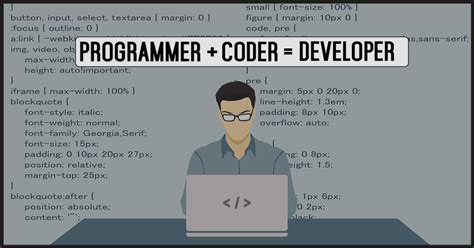 Difference Between Coder Programmer Developer And Software Developer