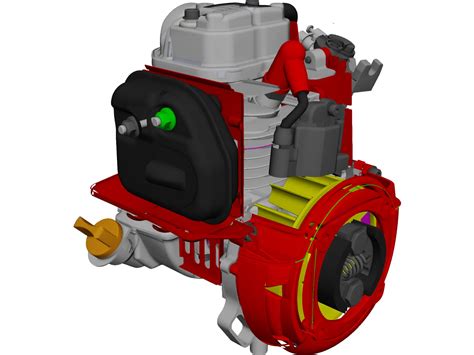 Honda Gx25 Engine Cad Model 3dcadbrowser