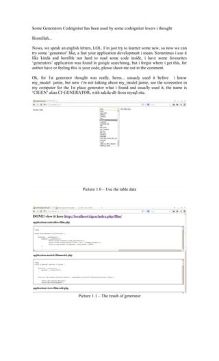 Generator Crud Codeigniter Pdf
