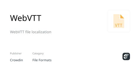 Webvtt File Localization