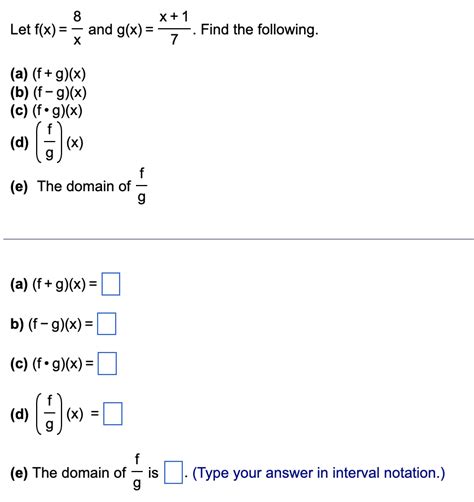 Solved Let F X X And G X X Find The Following A Chegg Com