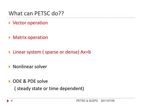 PPT Use PETSC And SLEPC Package To Solve Large Scale Linear System Quick Start PowerPoint