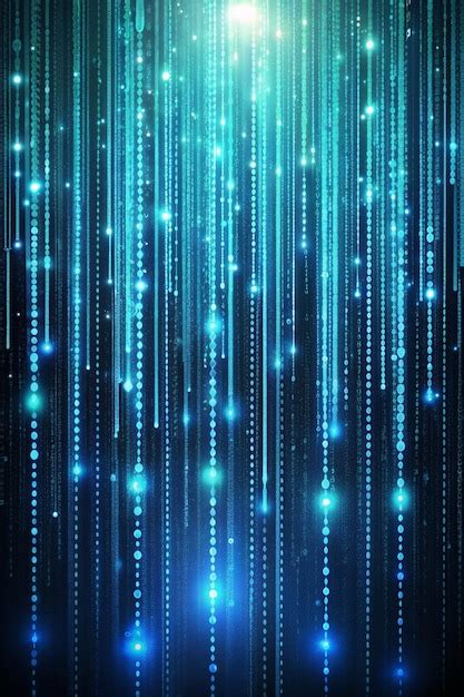 Binary Code Stream Creative Matrix Background Illustration Premium Ai