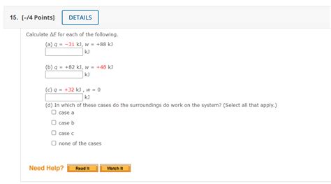 Solved A System Undergoes A Process Consisting Of The Chegg