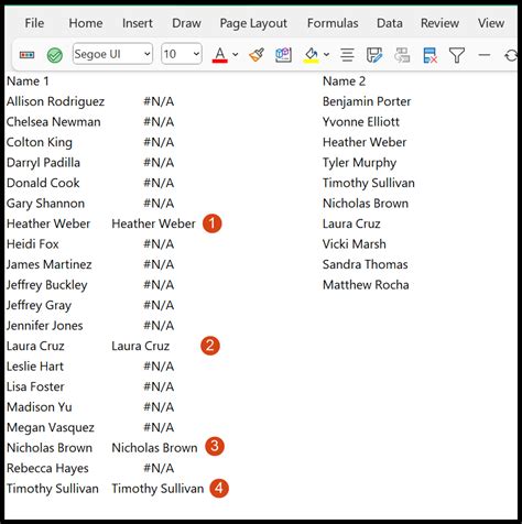 Match Compare Two Columns With VLOOKUP Excel Formula