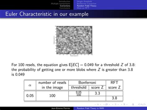 Random Field Theory In Functional Imaging Ppt