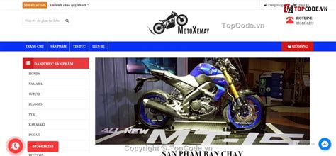 Full Toping Source code Báo cáo Slide Database Website bán motor PHP và MySQL