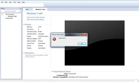 Vmware Internal Error Wenn Virtual Machine Gestartet Wird Rothlivede