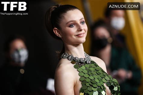 Thomasin Mckenzie Sexy Seen Braless Showing Off Her Underboob On The