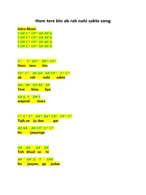 Hum Tere Bin Ab Rah Nahi Sakte Pdf