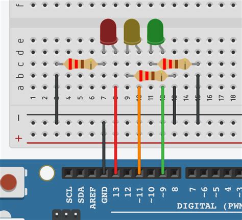 Feu Tricolore Seul Le Rouge S Allume Arduino