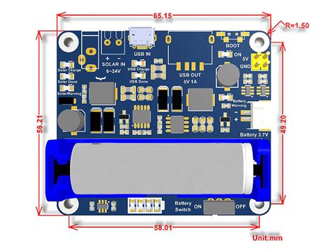 Solar Power Management Module For 6v~24v Solar Panel Hitechchain