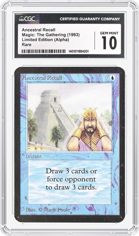 Cgc Cards Grades Incredible Magic The Gathering Limited Edition Alpha
