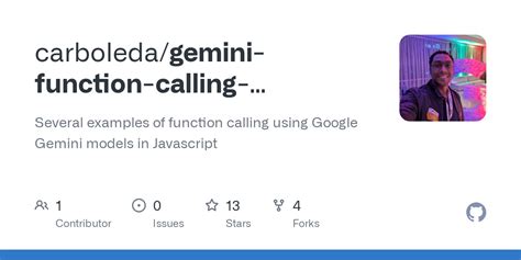 Github Carboledagemini Function Calling Examples Several Examples