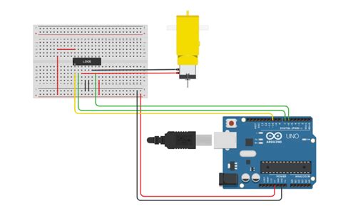 Circuit Design Motor Control Using A L298n H Bridge Tinkercad