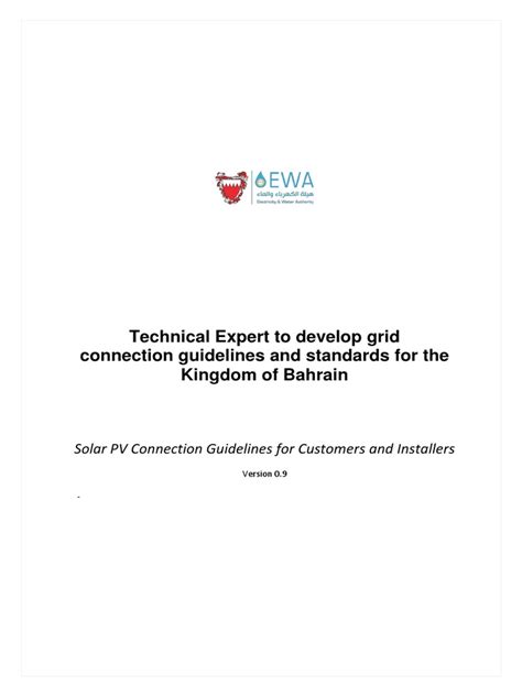 Solar Pv Connection Guidelines For Customers And Installers Pdf Photovoltaics Solar Panel